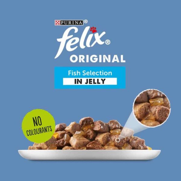 Felix Original Adult Cat Fish Selection in Jelly 12 x 100g | Trusty Pet ...